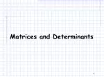 PPT - Matrices and Determinants PowerPoint Presentation, free download ...