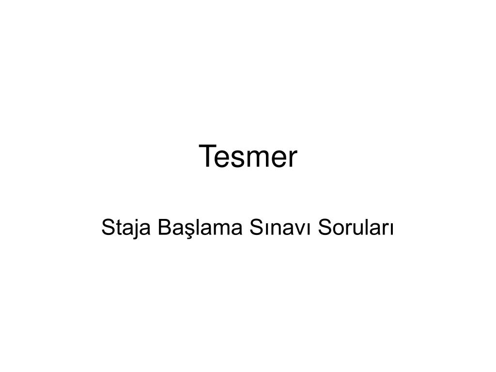PPT - Tesmer PowerPoint Presentation, free download - ID:6244553