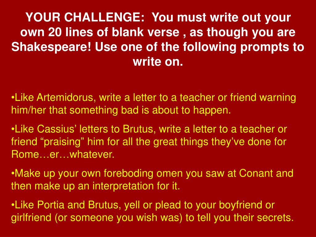 PPT - Sample Blank Verse PowerPoint Presentation, free download - ID ...
