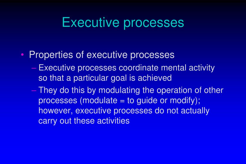 PPT - Understanding Executive Processes in Brain Function PowerPoint ...