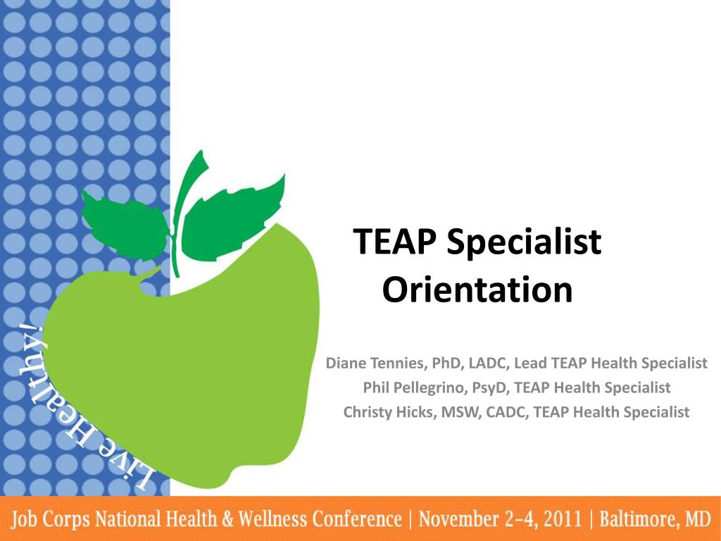PPT - TEAP Specialist Orientation PowerPoint Presentation, free ...