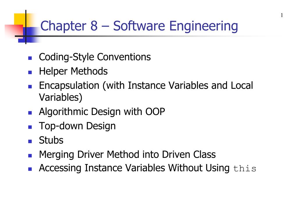 PPT - Coding Style Conventions in Java: Understanding Encapsulation and Helper Methods ...
