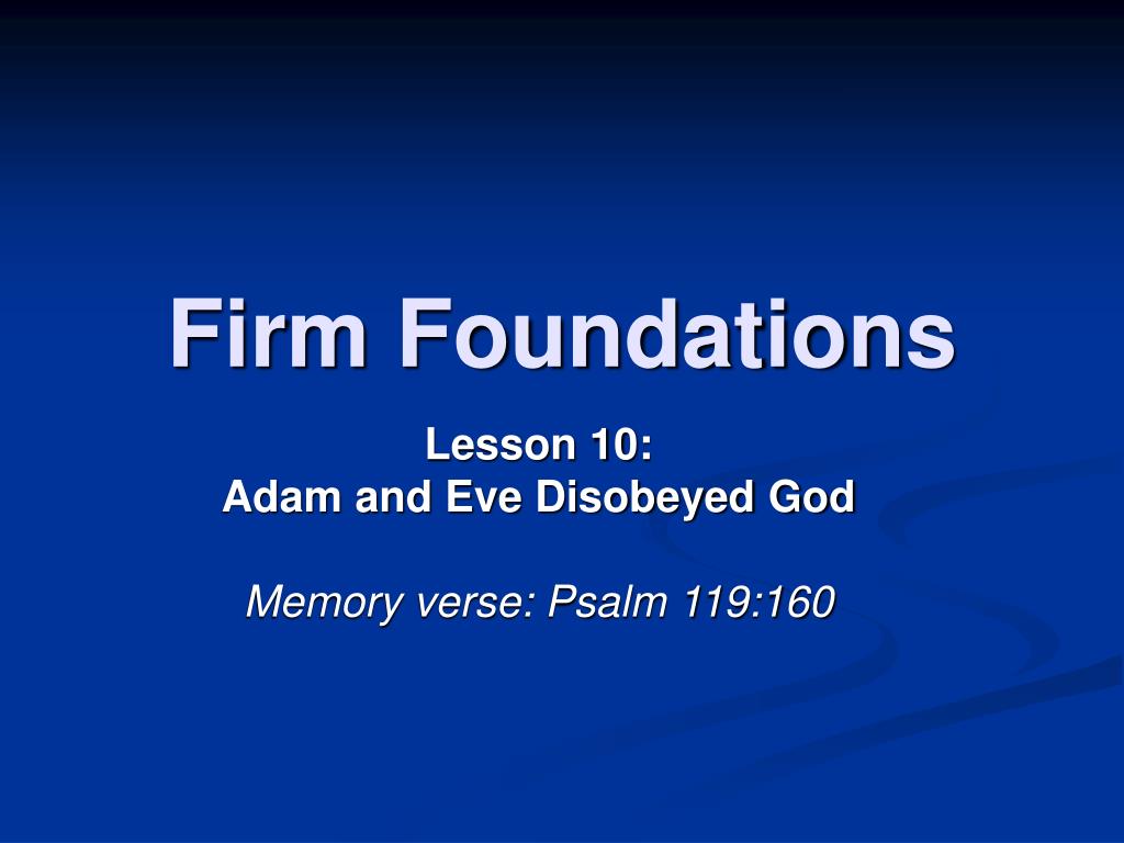 PPT - Firm Foundations PowerPoint Presentation, free download - ID:6246226