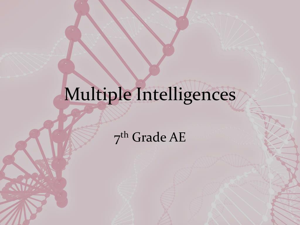 PPT - Multiple Intelligences PowerPoint Presentation, free download ...