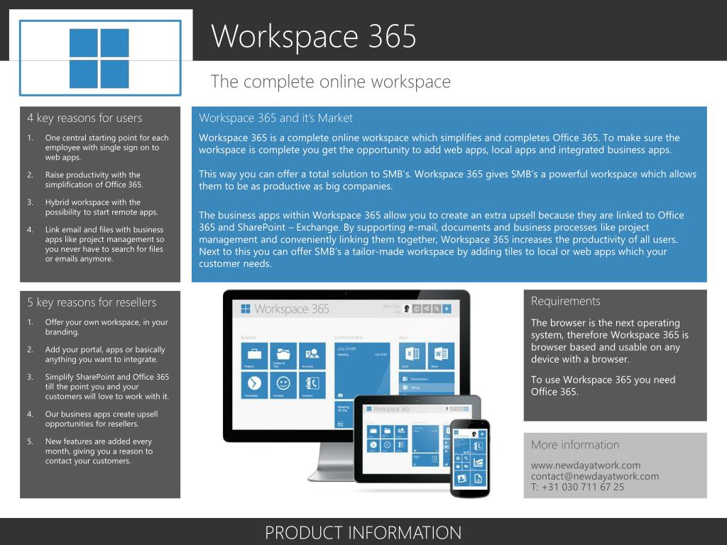 PPT - Workspace 365 PowerPoint Presentation, free download - ID:6246950