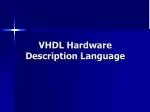 PPT - Hardware Description Language - Introduction PowerPoint Presentation - ID:661923