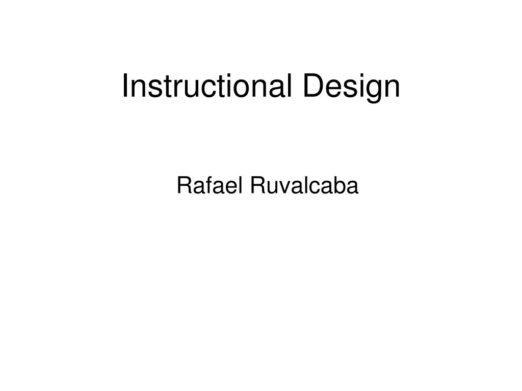 PPT - Instructional Design PowerPoint Presentation, free download - ID ...