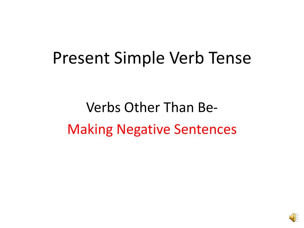PPT - Present Simple Verb Tense PowerPoint Presentation, free download ...