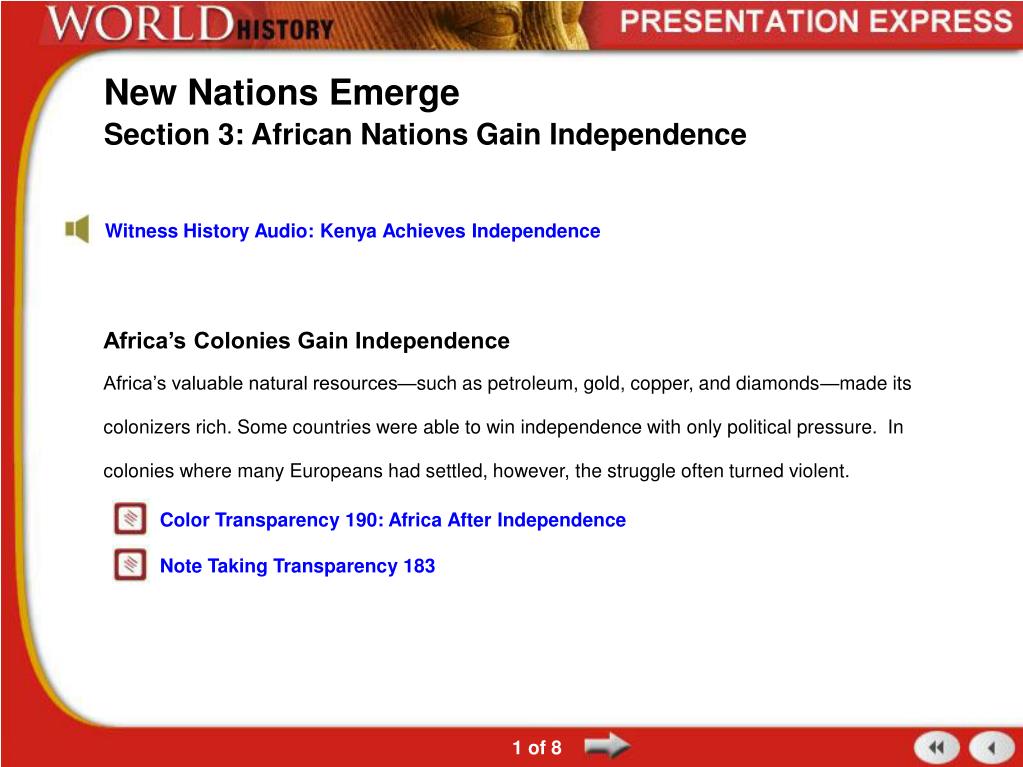 PPT - New Nations Emerge PowerPoint Presentation, free download - ID ...