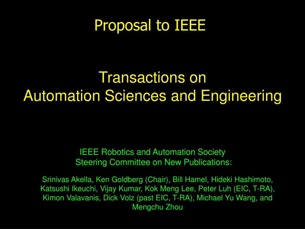 PPT - Proposal to IEEE PowerPoint Presentation, free download - ID:6248875