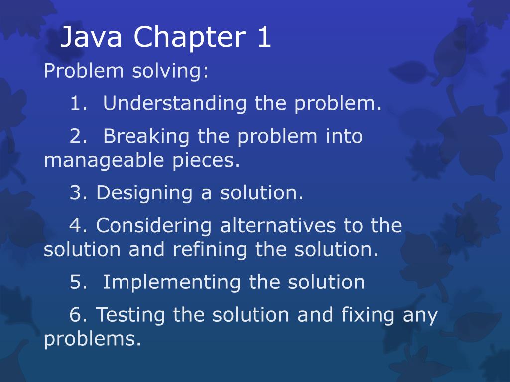 PPT - Java Chapter 1 PowerPoint Presentation, free download - ID:6249352
