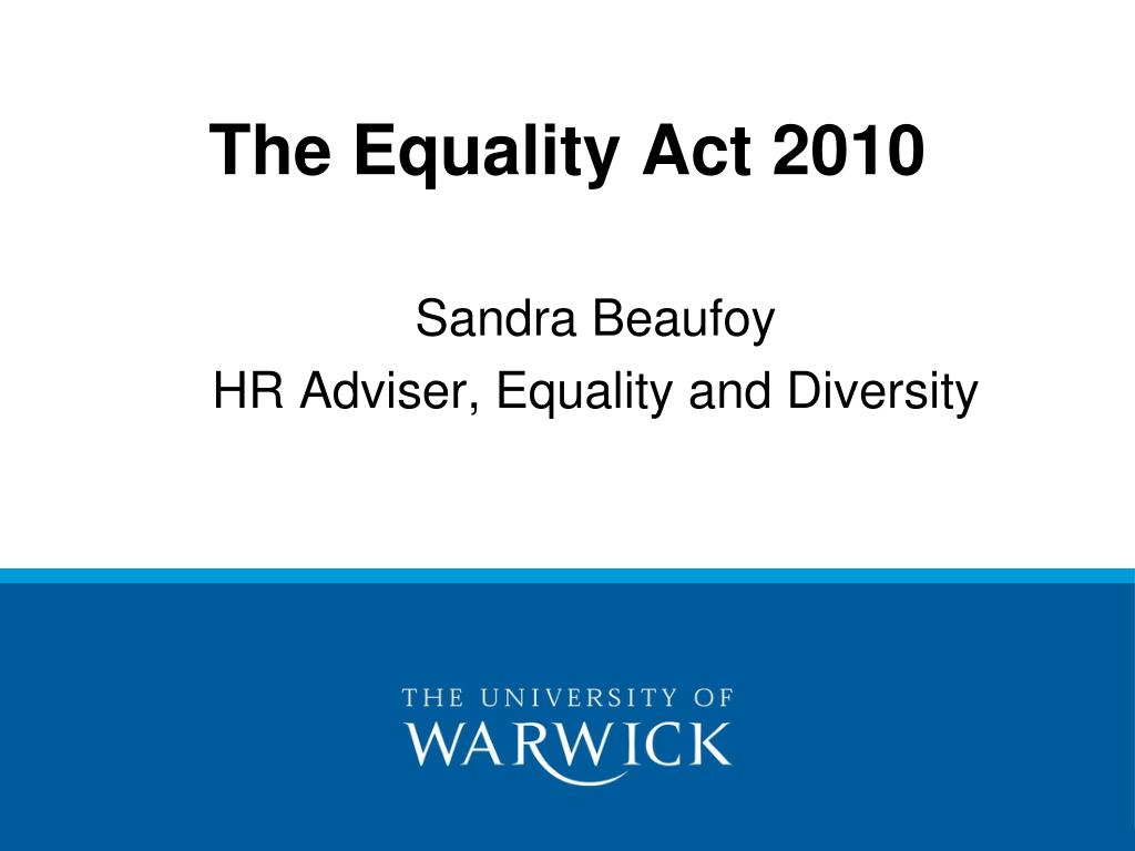 PPT - The Equality Act 2010 PowerPoint Presentation, free download - ID ...