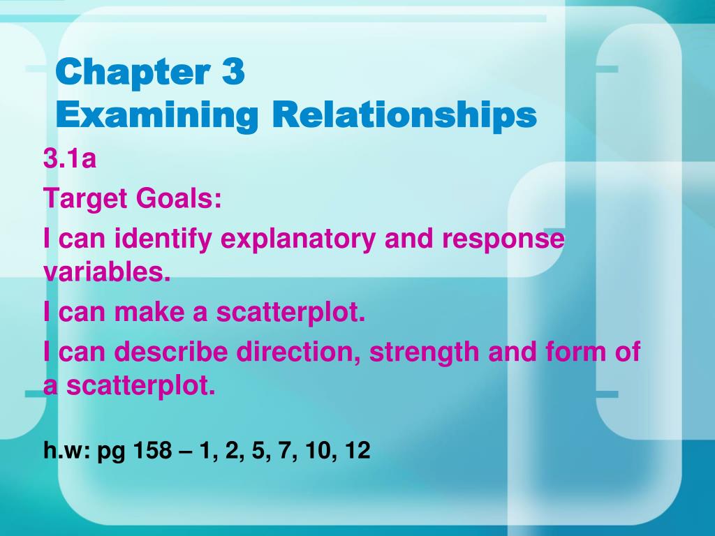 PPT - Chapter 3 Examining Relationships PowerPoint Presentation, free ...