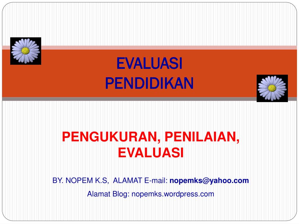 PPT - EVALUASI PENDIDIKAN PowerPoint Presentation, free download - ID:6254279