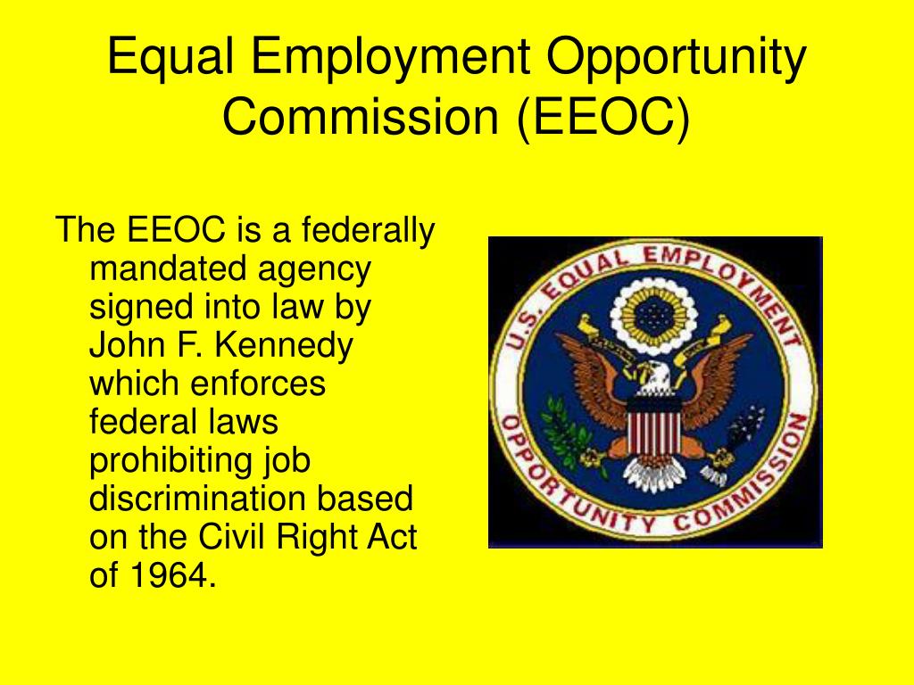 PPT - Equal Employment Opportunity Commission (EEOC) PowerPoint ...