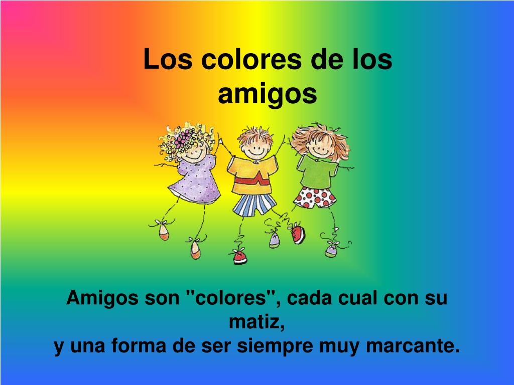 PPT - Los colores de los amigos PowerPoint Presentation, free download ...