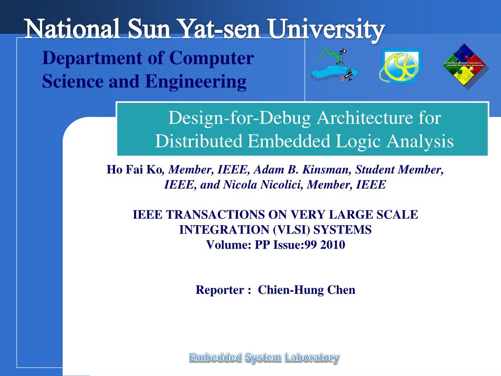 PPT - Design-for-Debug Architecture for Distributed Embedded Logic Analysis PowerPoint ...