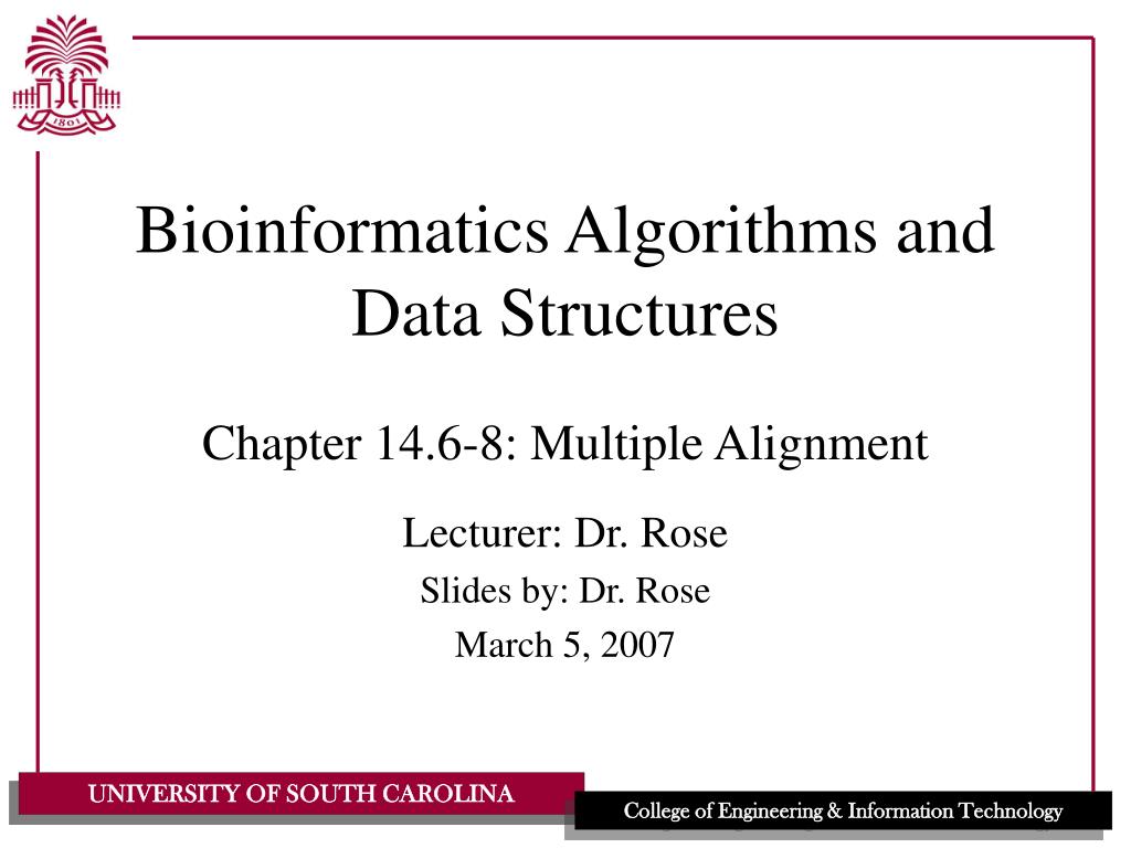PPT - Bioinformatics Algorithms and Data Structures PowerPoint ...