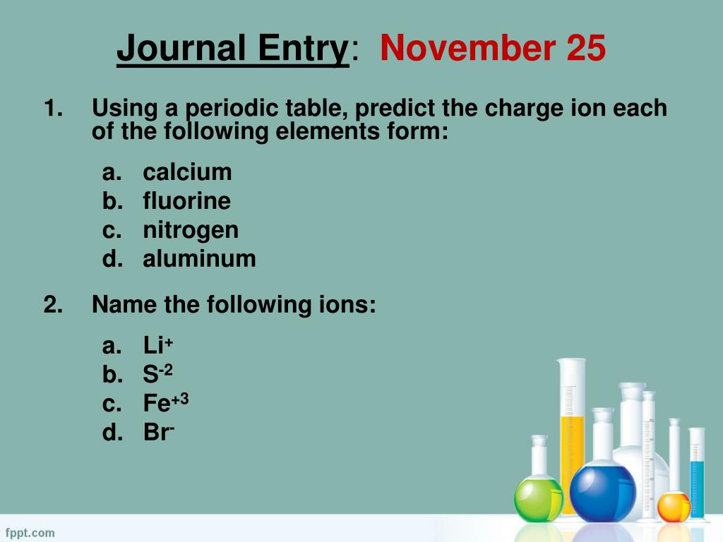 PPT - Journal Entry : November 25 PowerPoint Presentation, free ...