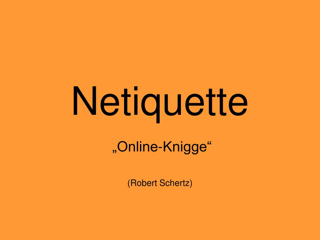 PPT - Netiquette PowerPoint Presentation, free download - ID:6261366