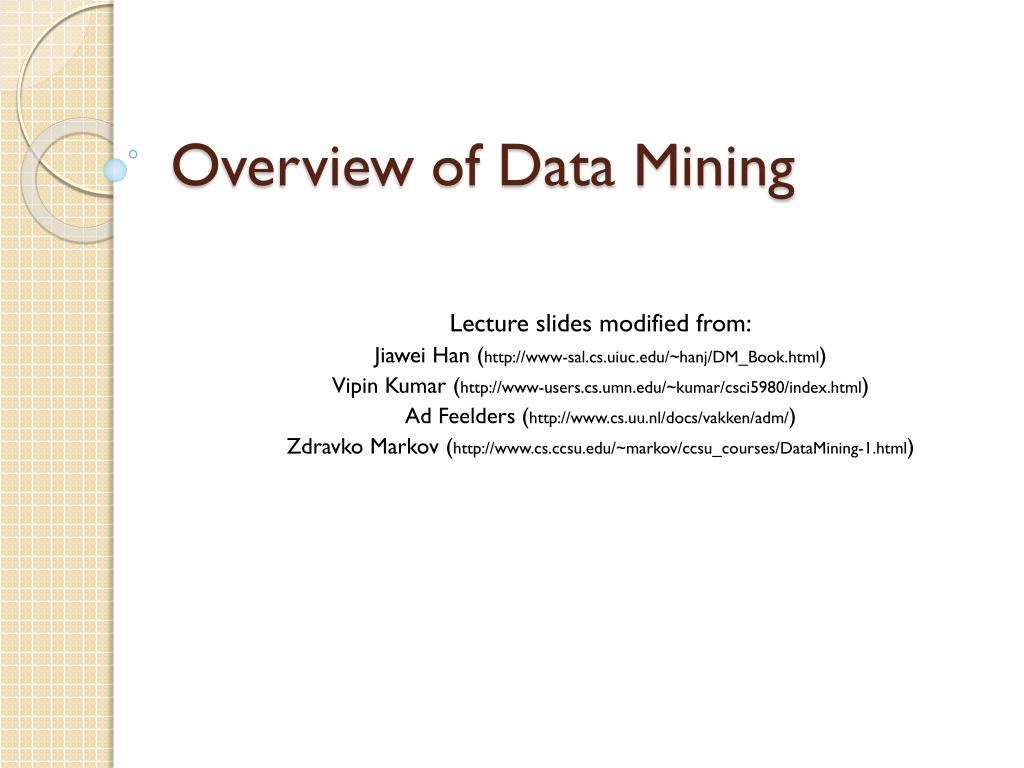 PPT - Overview of Data Mining PowerPoint Presentation, free download ...