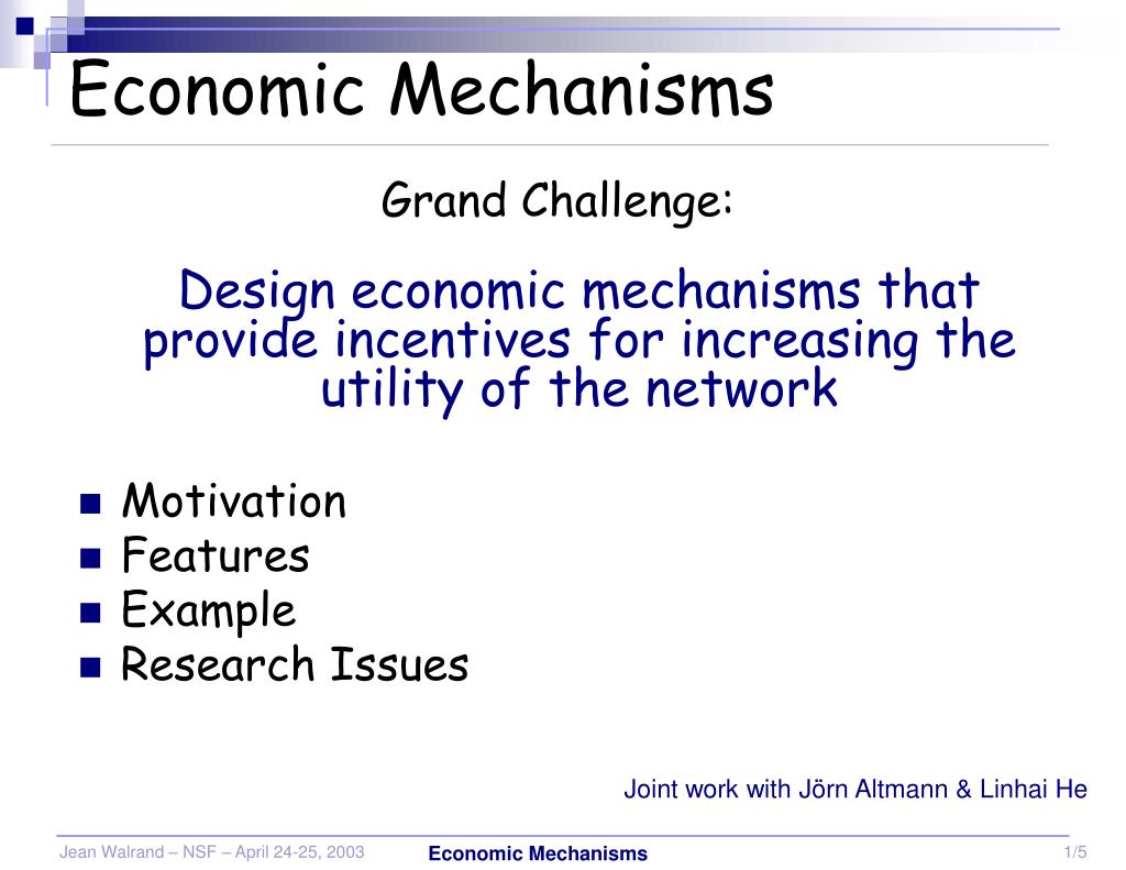 PPT - Economic Mechanisms PowerPoint Presentation, free download - ID ...