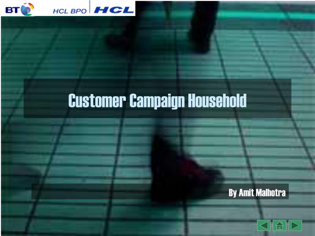 PPT - Customer Campaign Household PowerPoint Presentation, free ...
