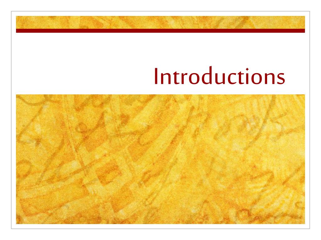 PPT - Introductions PowerPoint Presentation, free download - ID:6264141