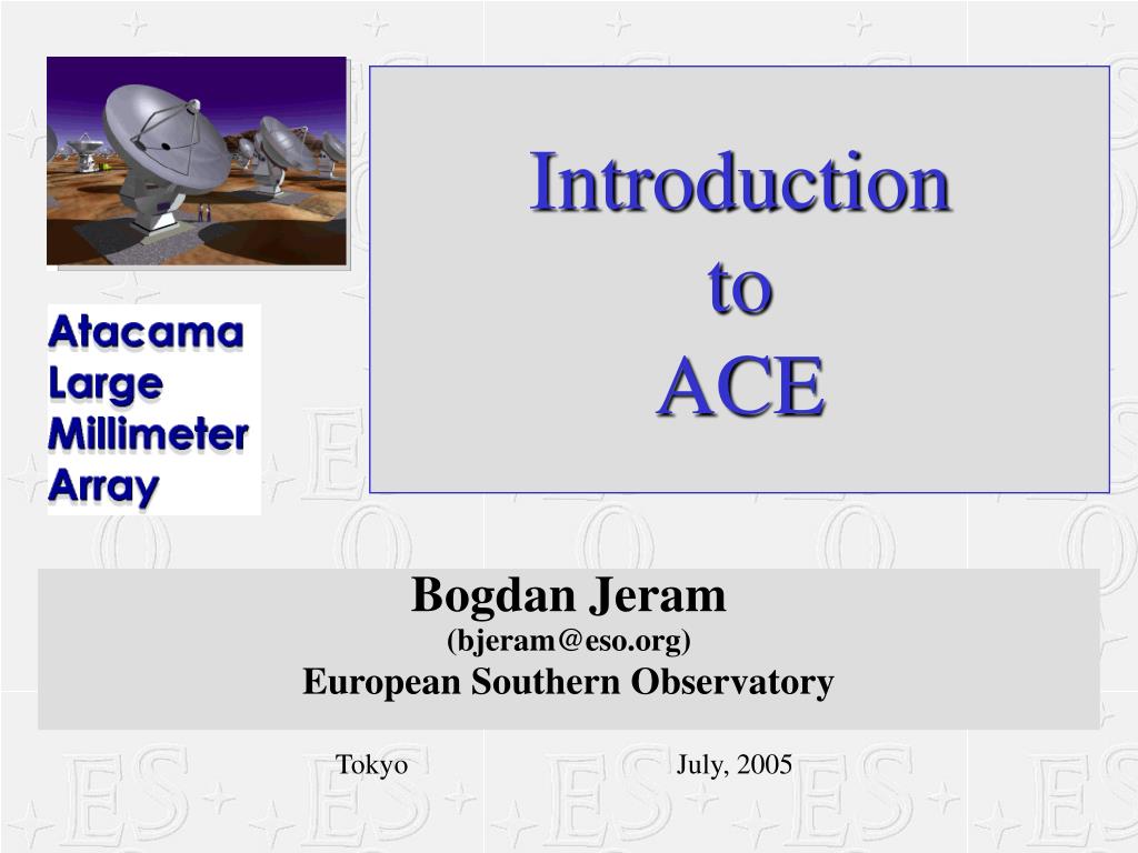 PPT - Introduction to ACE PowerPoint Presentation, free download - ID ...
