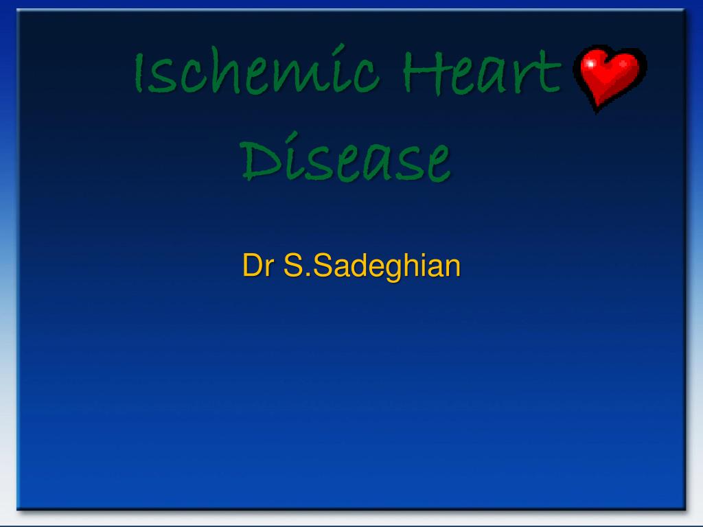 PPT - Ischemic Heart Disease PowerPoint Presentation, free download ...