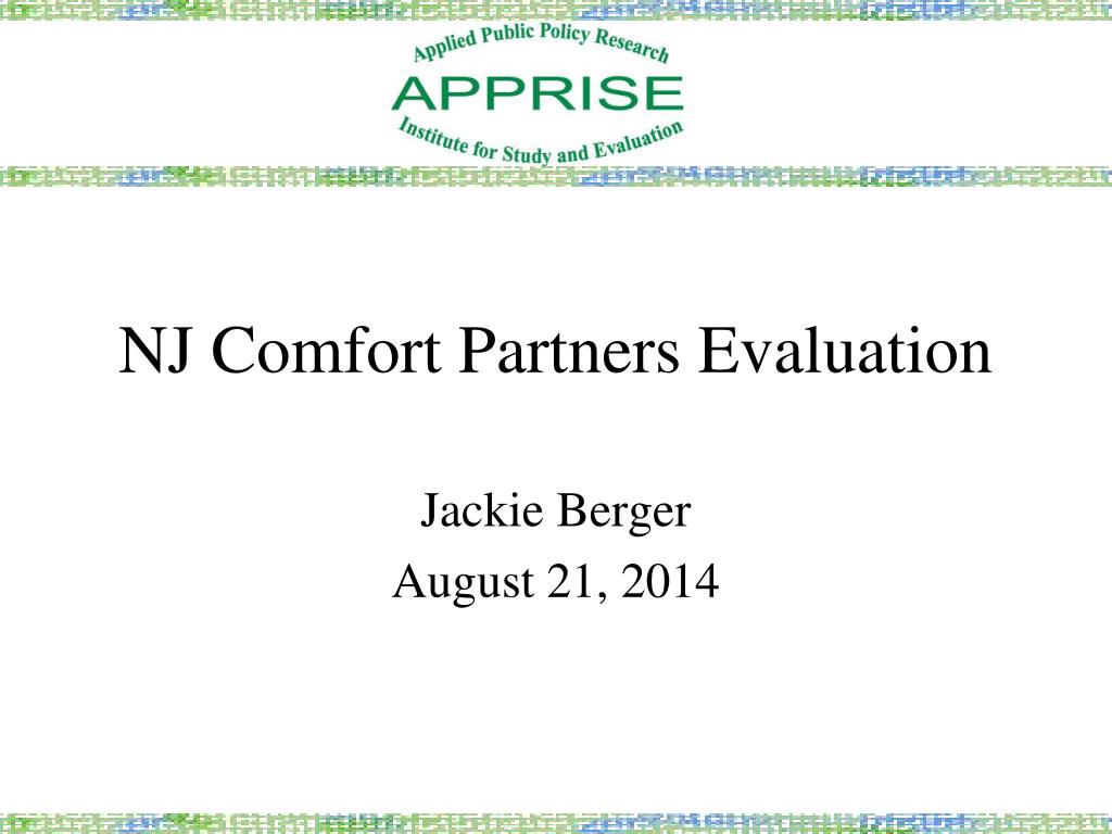 PPT - NJ Comfort Partners Evaluation PowerPoint Presentation, free ...