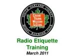 PPT - Radio Etiquette PowerPoint Presentation, free download - ID:4059968