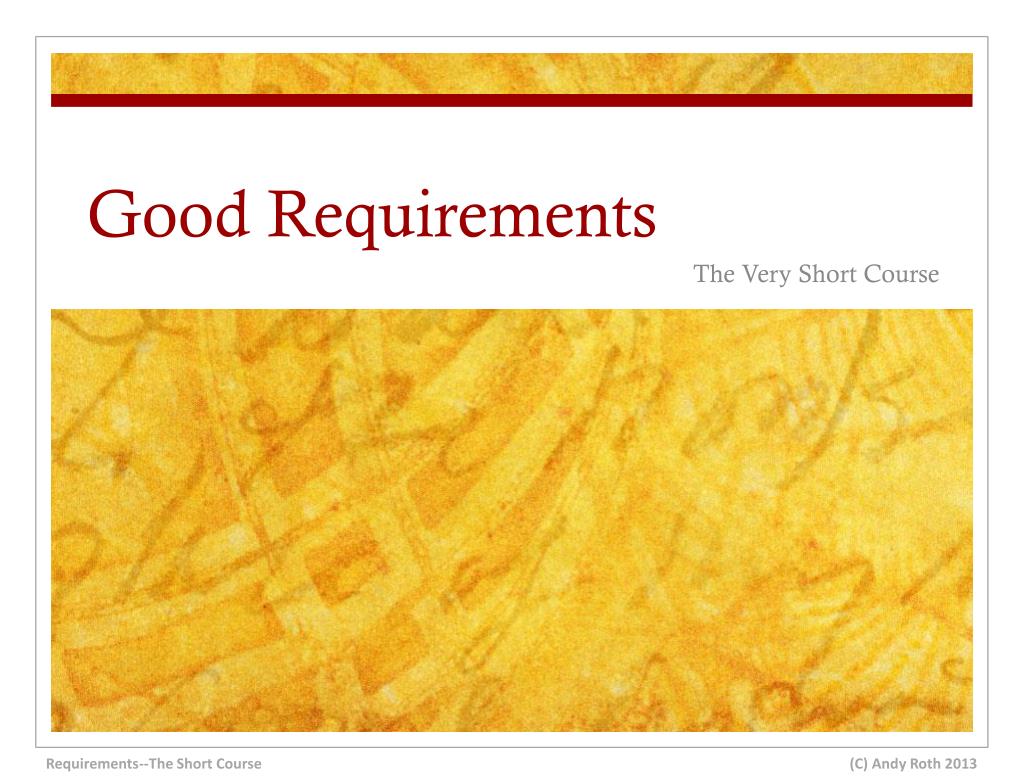 PPT - Good Requirements PowerPoint Presentation, free download - ID:6266825