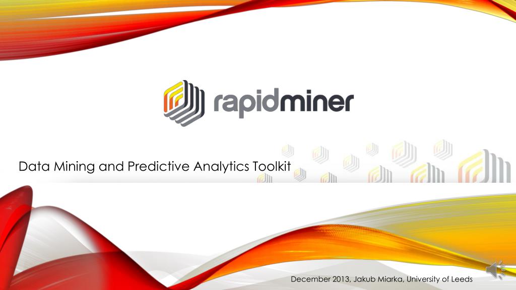 PPT - Data Mining and Predictive Analytics Toolkit PowerPoint ...