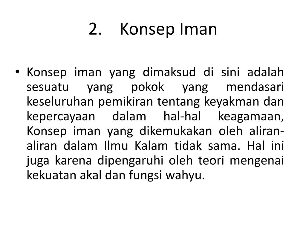 PPT - 2. Konsep Iman PowerPoint Presentation, free download - ID:6268127