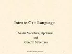 PPT - Intro to C++ PowerPoint Presentation, free download - ID:3785075