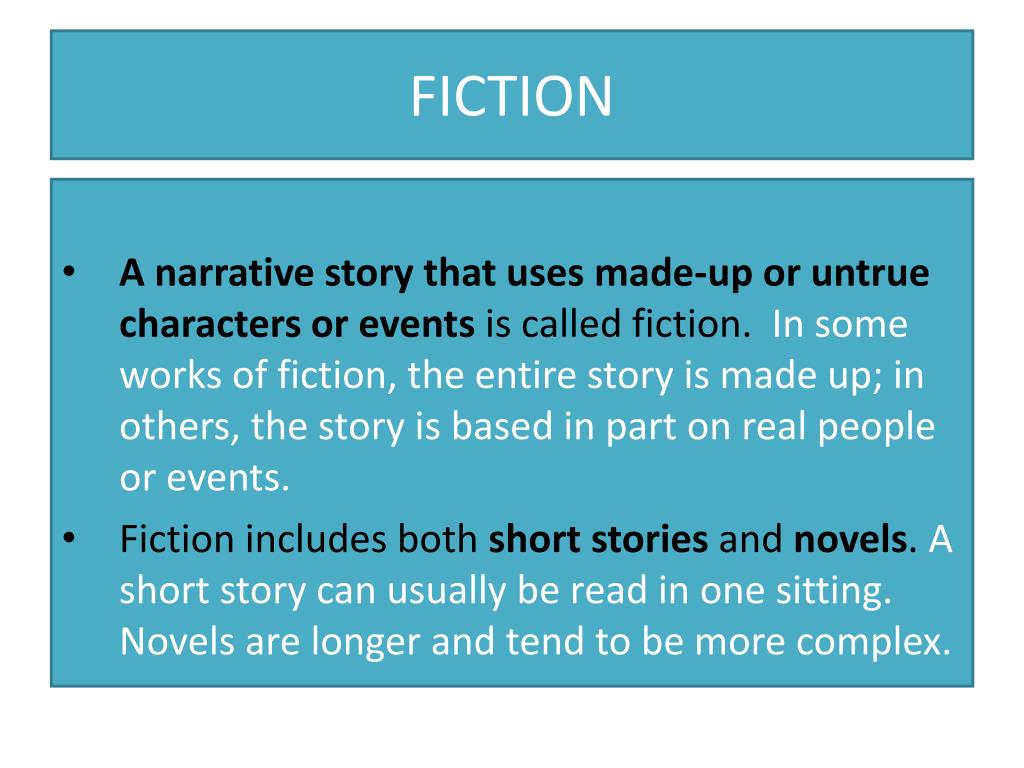 PPT - FICTION PowerPoint Presentation, free download - ID:6270358