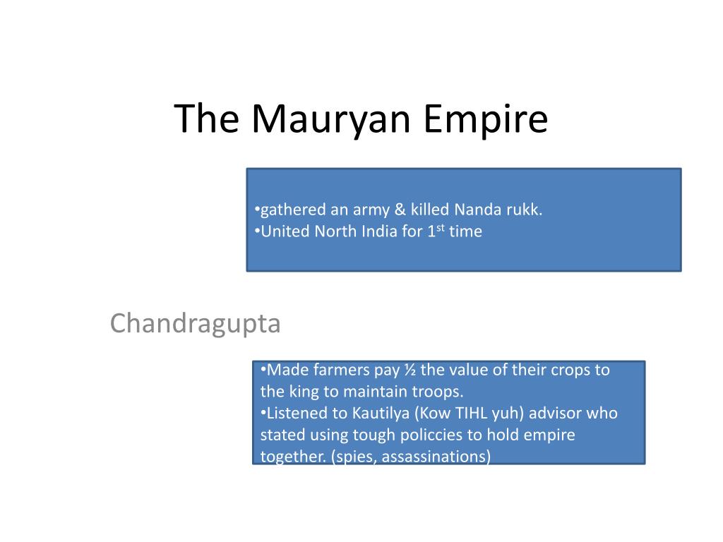 PPT - The Mauryan Empire PowerPoint Presentation, free download - ID ...