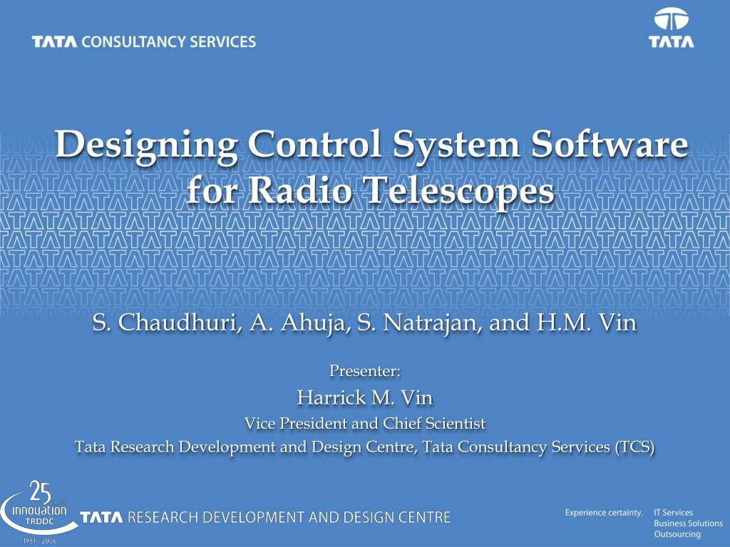 PPT - Designing Control System Software for Radio Telescopes PowerPoint ...