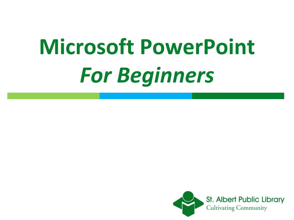 PPT - Microsoft PowerPoint For Beginners PowerPoint Presentation, free ...