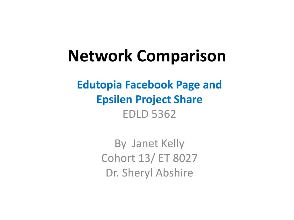 PPT - Network Comparison PowerPoint Presentation, free download - ID ...