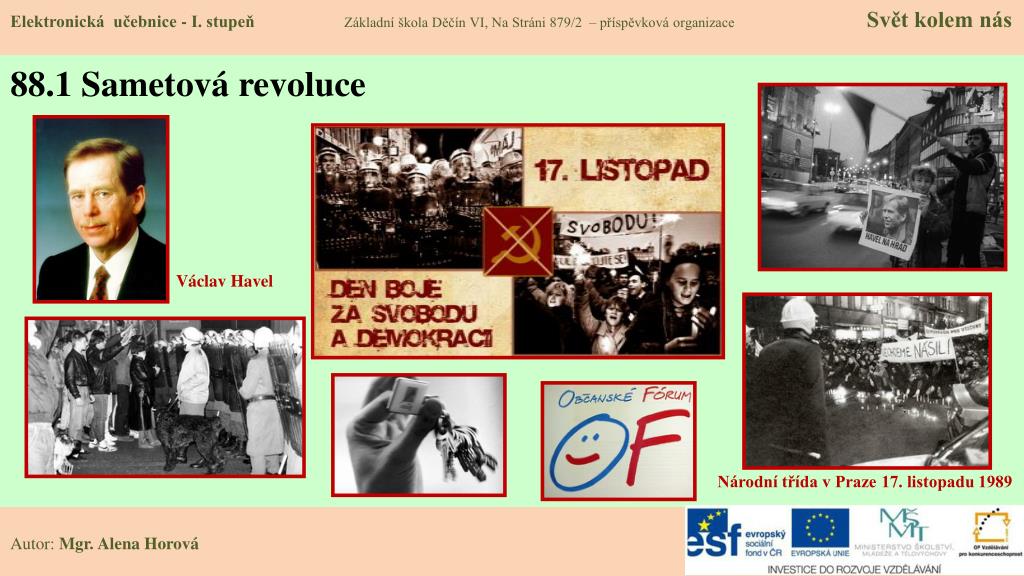 PPT - 88.1 Sametová revoluce PowerPoint Presentation, free download ...