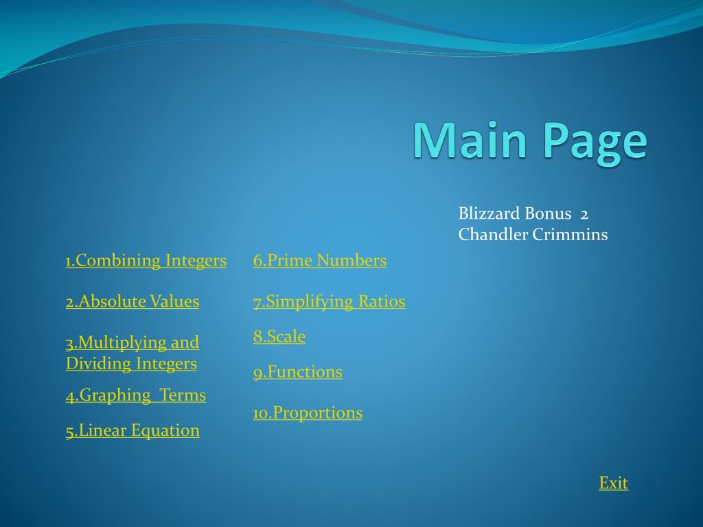 PPT - Main Page PowerPoint Presentation, free download - ID:6283438