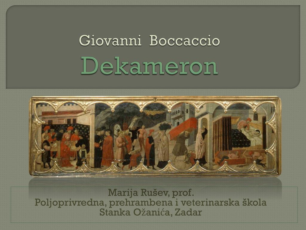 PPT - Giovanni Boccaccio Dekameron PowerPoint Presentation, free ...