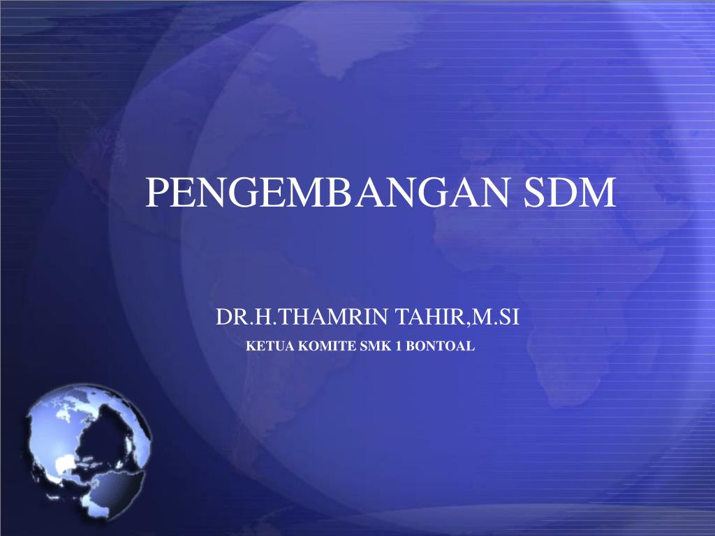 PPT - PENGEMBANGAN SDM PowerPoint Presentation, free download - ID:6289793