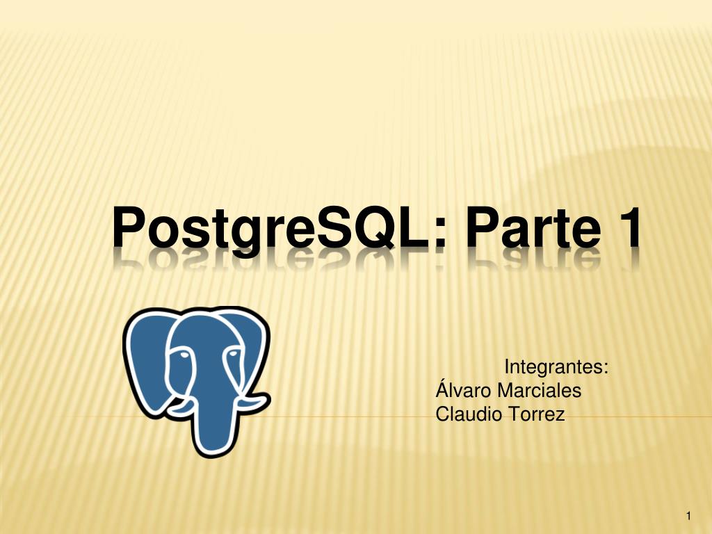 PPT - PostgreSQL: Parte 1 PowerPoint Presentation, free download - ID ...