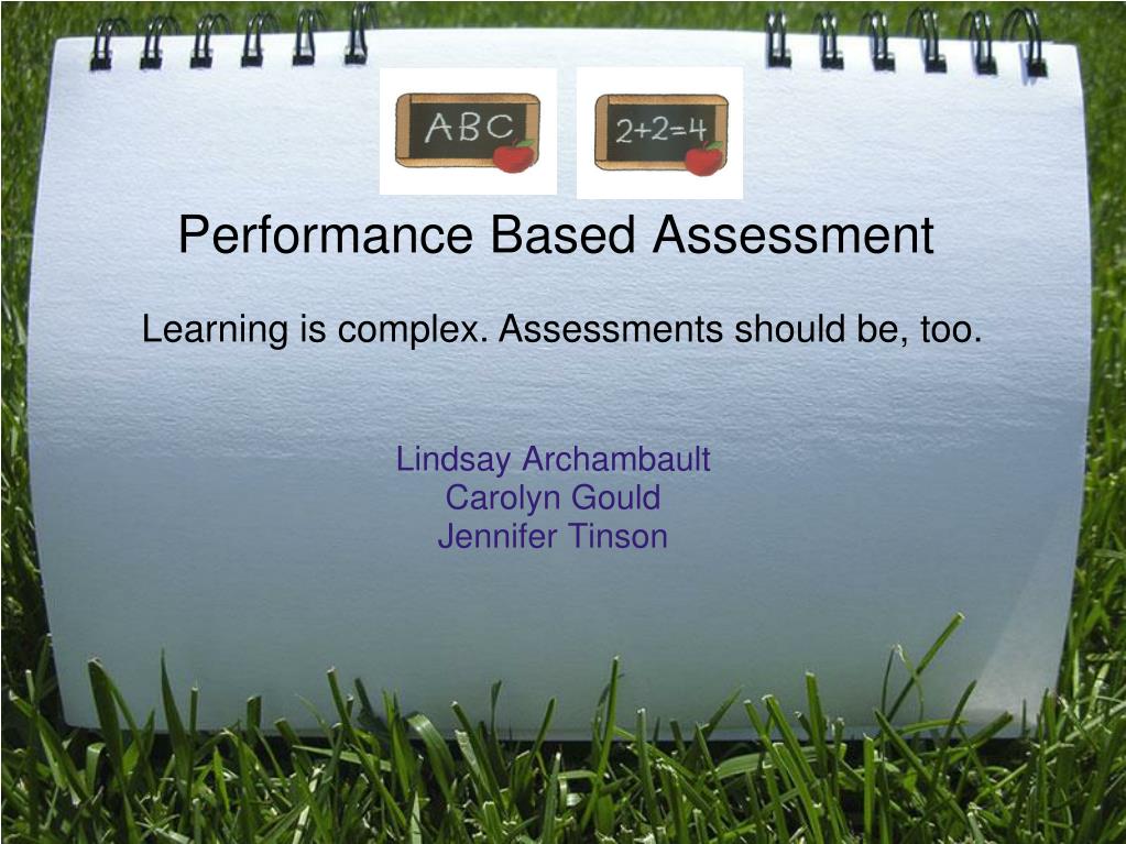 PPT - Performance Based Assessment PowerPoint Presentation, free ...