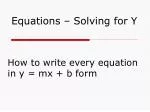 PPT - Help for Solving the Equations Online PowerPoint Presentation ...