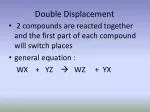 PPT - Double Displacement Reactions PowerPoint Presentation, free ...
