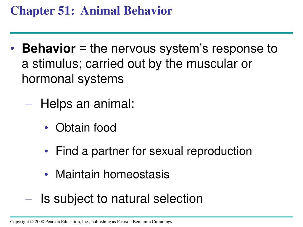 PPT - Chapter 51: Animal Behavior PowerPoint Presentation, free ...
